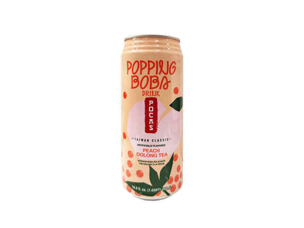 POCAS (CAN) POPPING BOBA TEA (PEACH OOLONG) – Sun Fat Trading Company